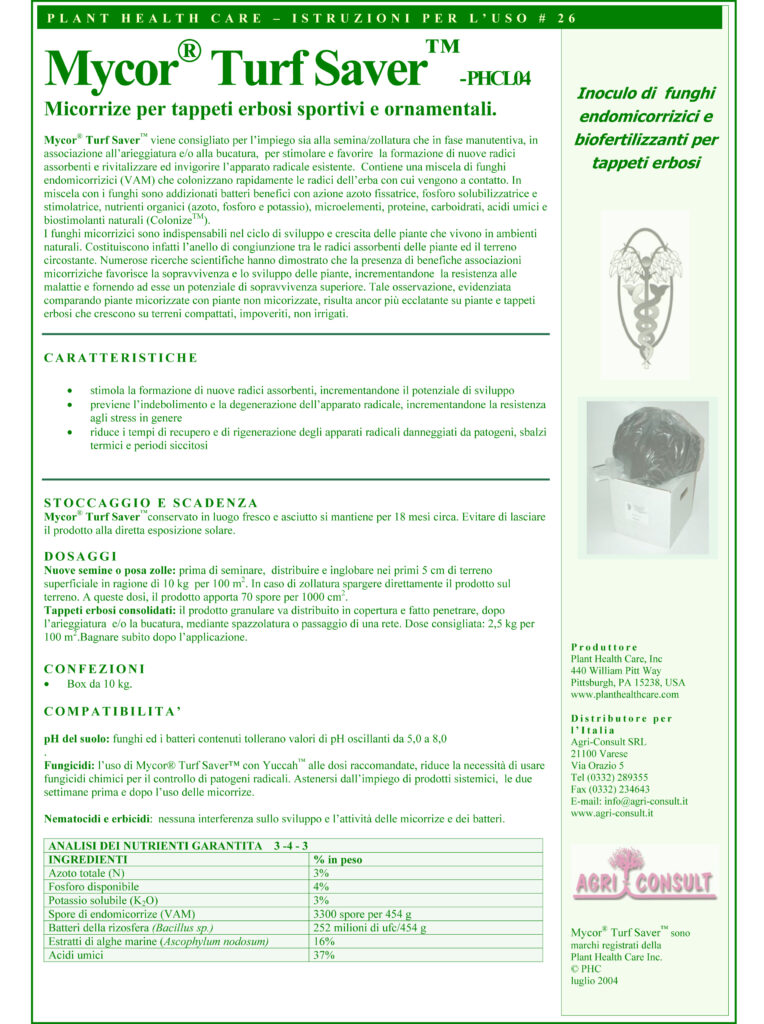 TURF SAVER - Agri Consult
